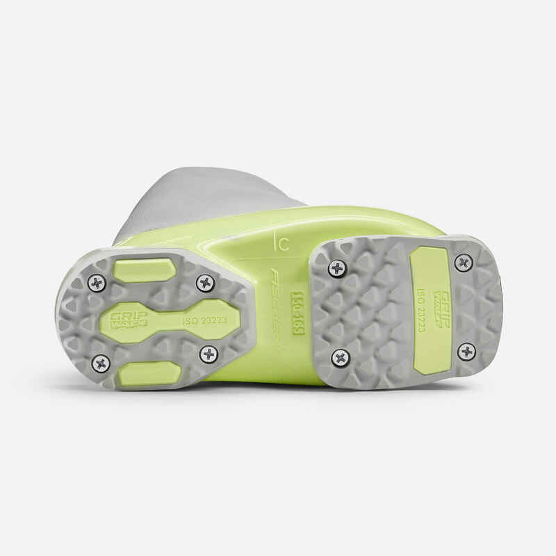 KIDS' FISHER ONE Ski boots Yellow - Decathlon